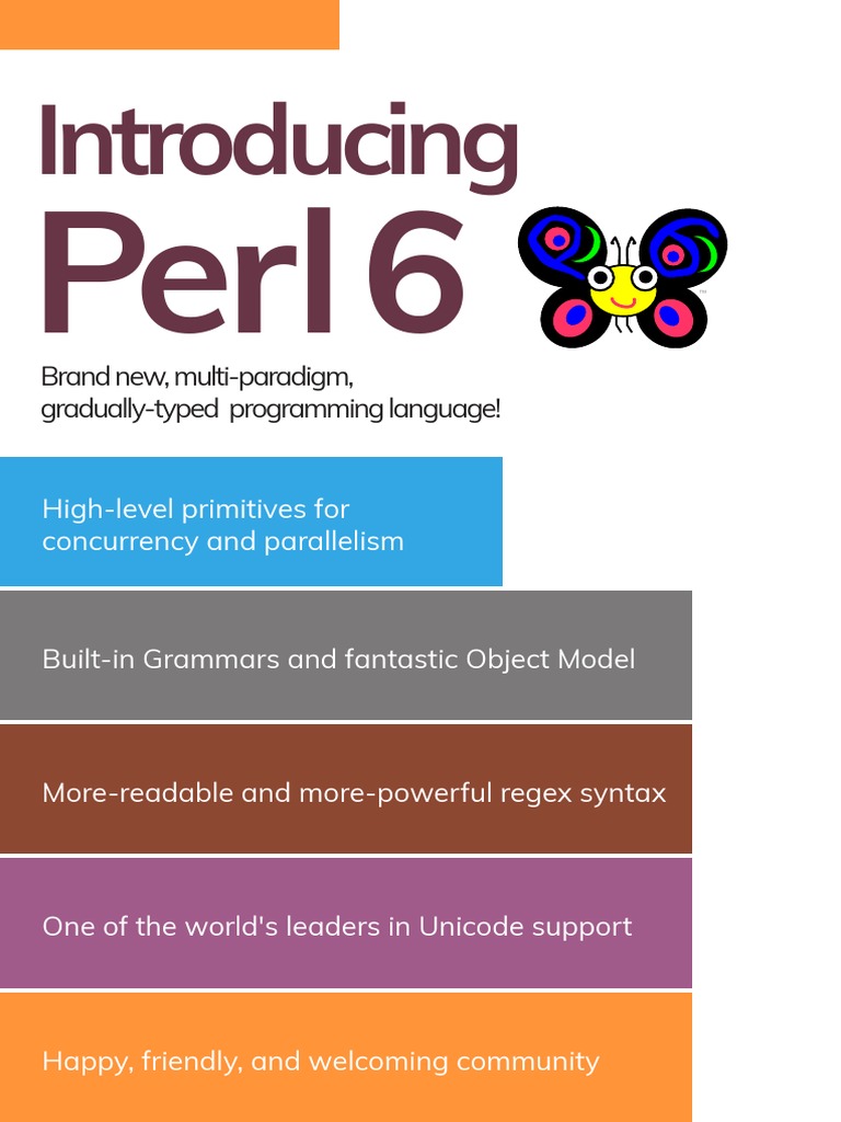 Introducing Perl6 Brochure 1516098660 | PDF | Perl | Scope (Computer Science)