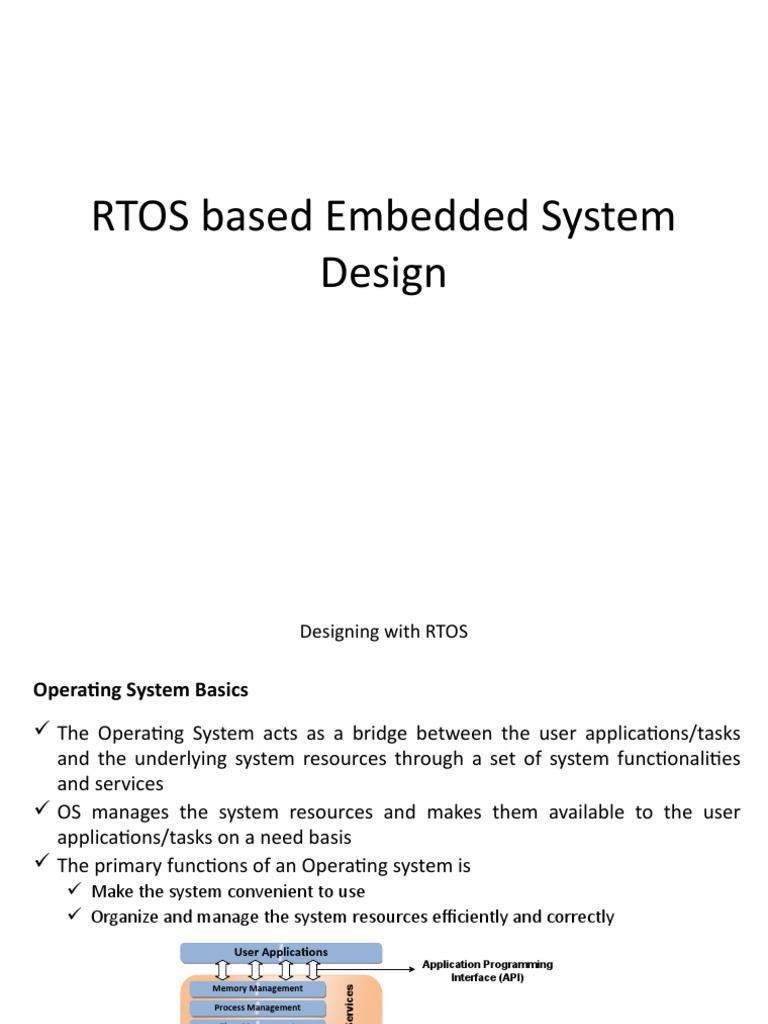 RTOS Based Embedded System Design | PDF | Kernel (Operating System ...