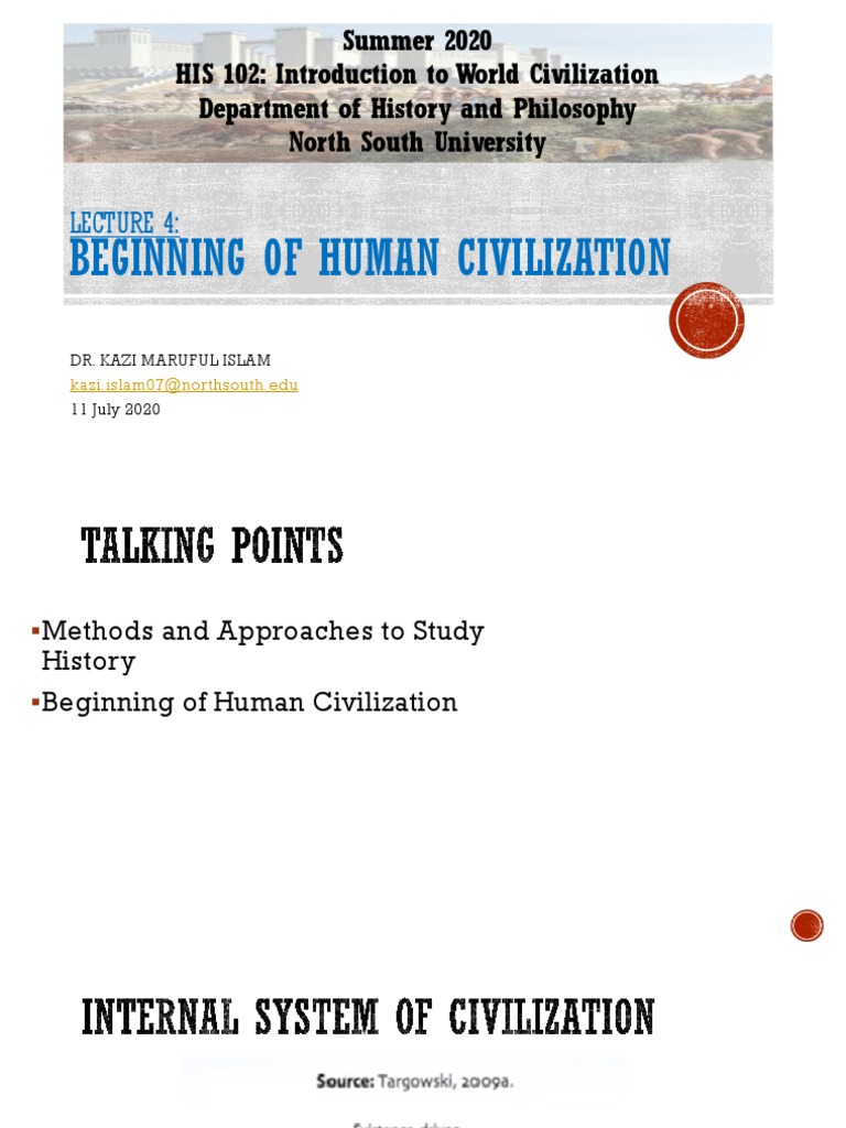 Beginning of Human Civilization | PDF | Constructivism (Philosophy Of ...