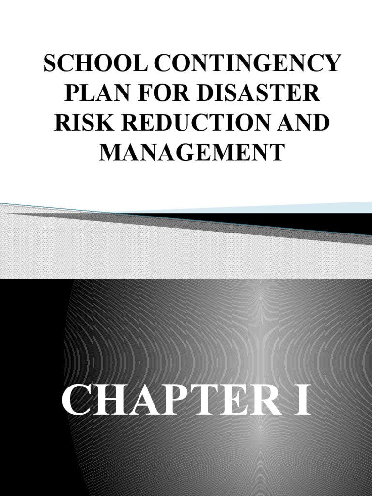 School Contingency Plan For Disaster Risk Reduction and Management ...