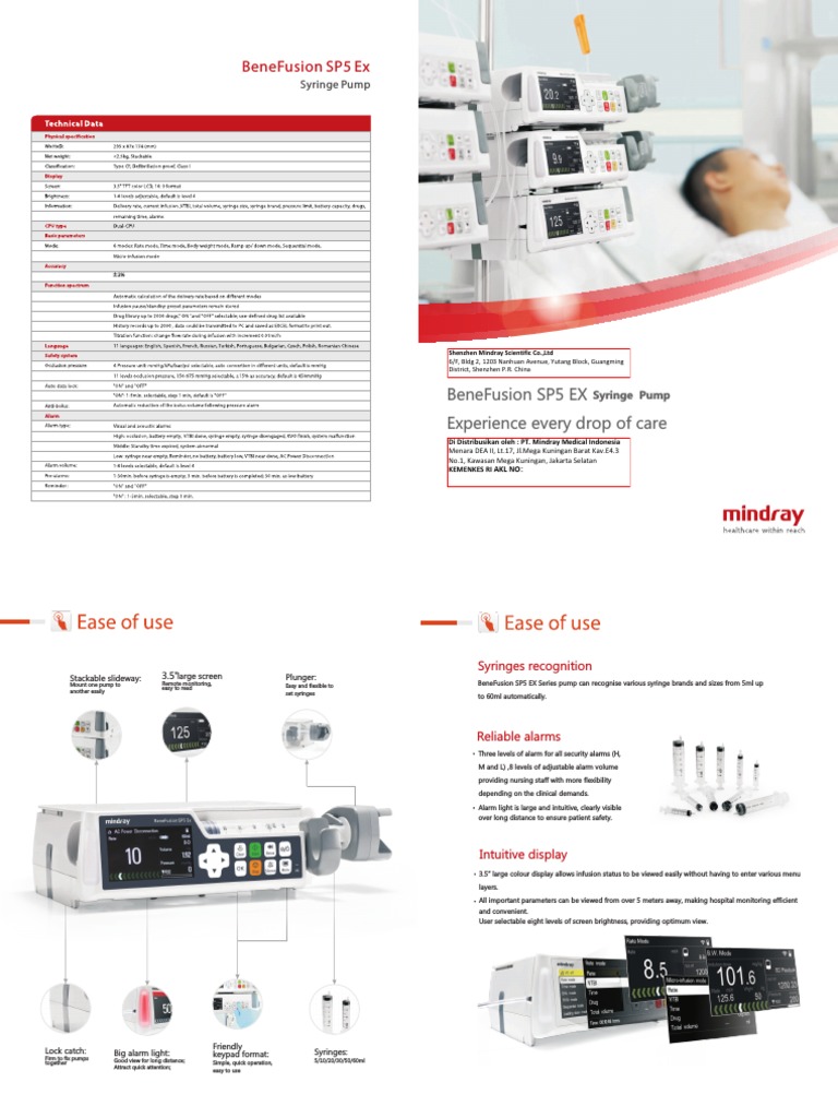 Experience Every Drop of Care Benefusion Sp5 Ex | PDF | Syringe ...