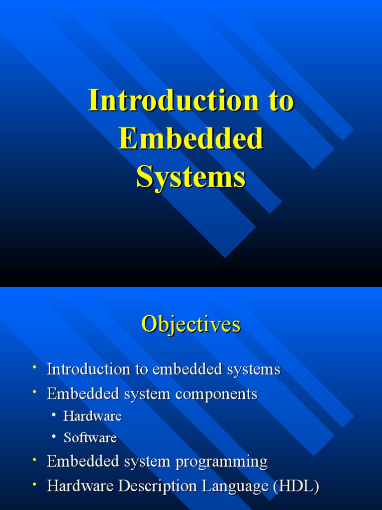 Embedded Systems Basics | PDF | Embedded System | Central Processing Unit