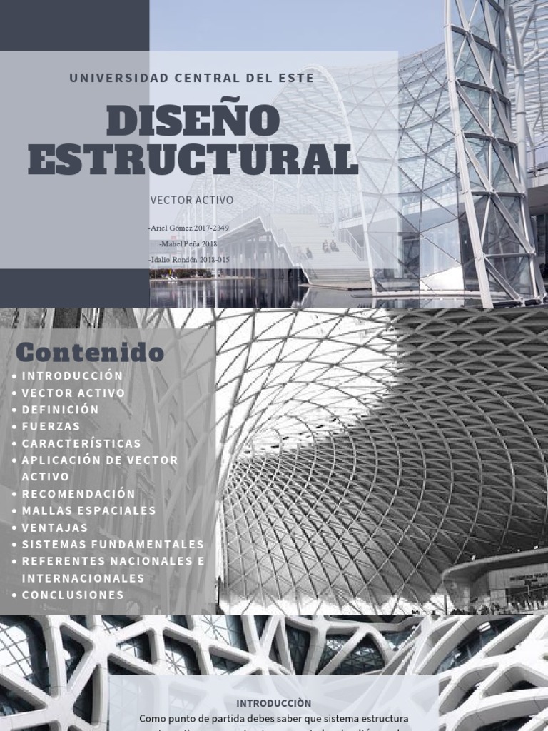 Estructuras de Vector Activo en Arquitectura | PDF | Braguero | Ingeniería de Edificación