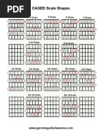 CAPO - Transposition Chart For Capo | PDF | Guitars | European Musical ...