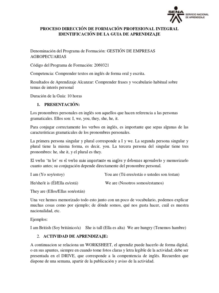 Work Ingles | PDF | Plural | Verbo