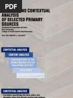 Unit Ii: Content and Contextual Analysis of Primary Sources | PDF ...
