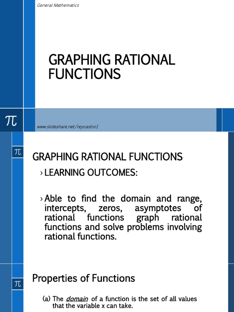 Graphing Rational Functions Guide | PDF | Asymptote | Function ...