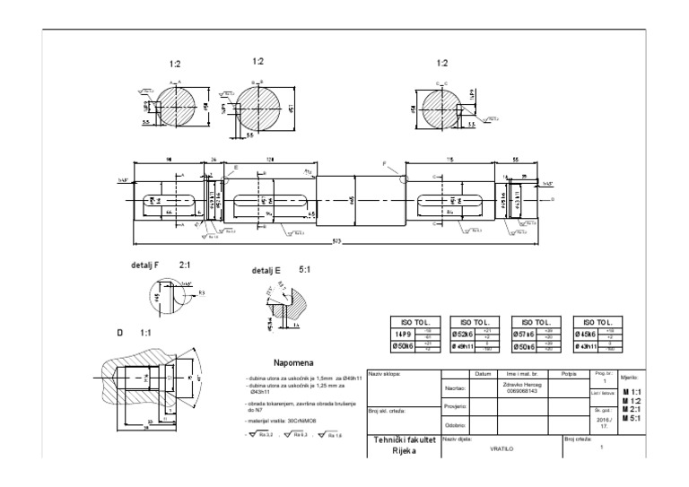 Vratilo-Radionički Crtež PDF | PDF