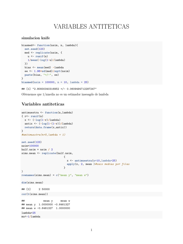 Variables Antiteticas | PDF