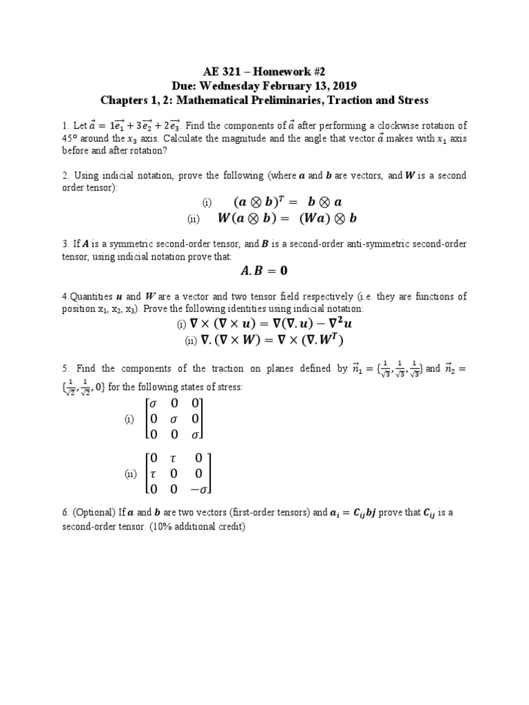 AE 321 Homework 2 | PDF