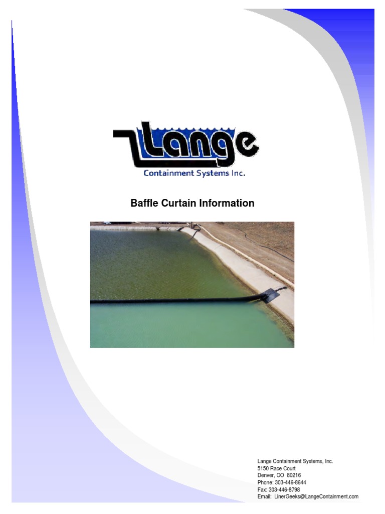 Baffle Curtain Brochure | PDF | Fracture | Materials