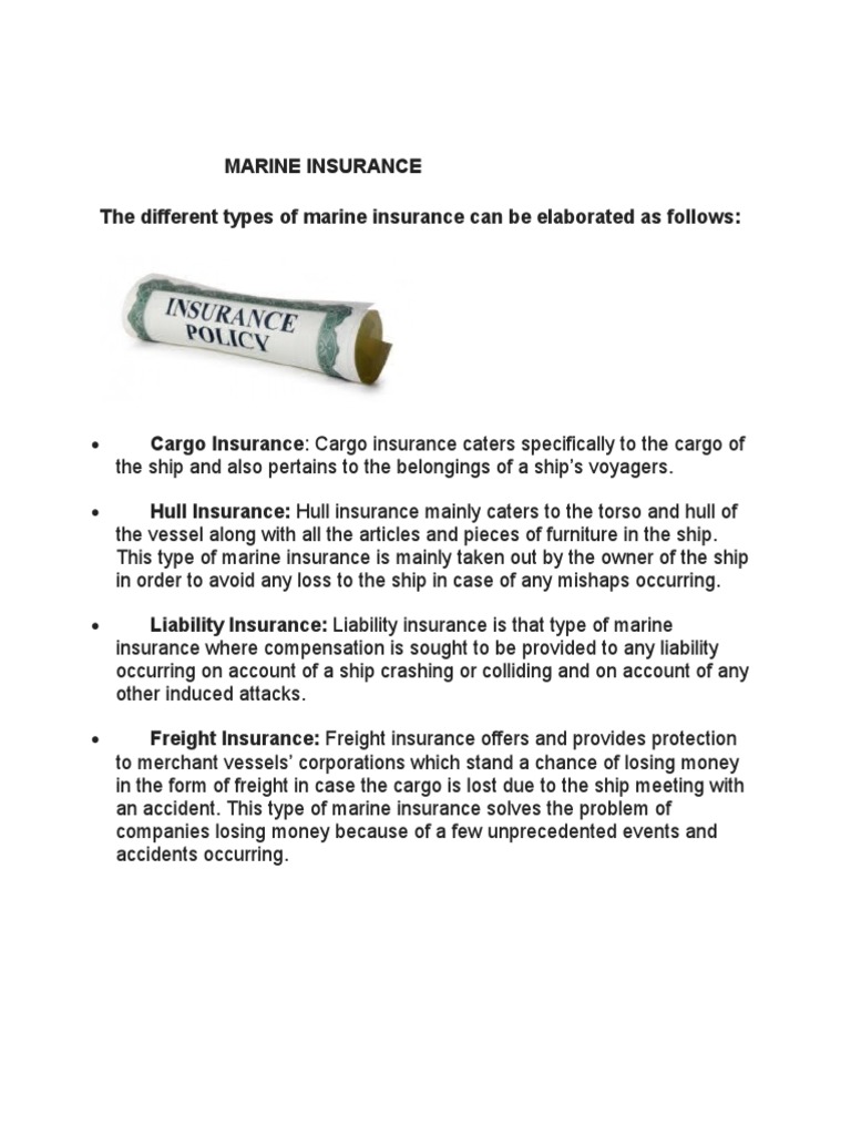 Marine Insurance | PDF | Ships | Insurance