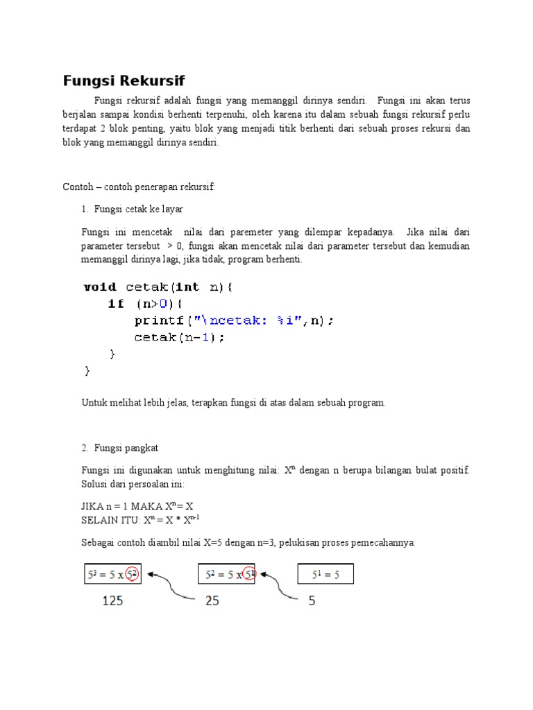 Modul 9 - Fungsi Rekursi Dan Tree | PDF