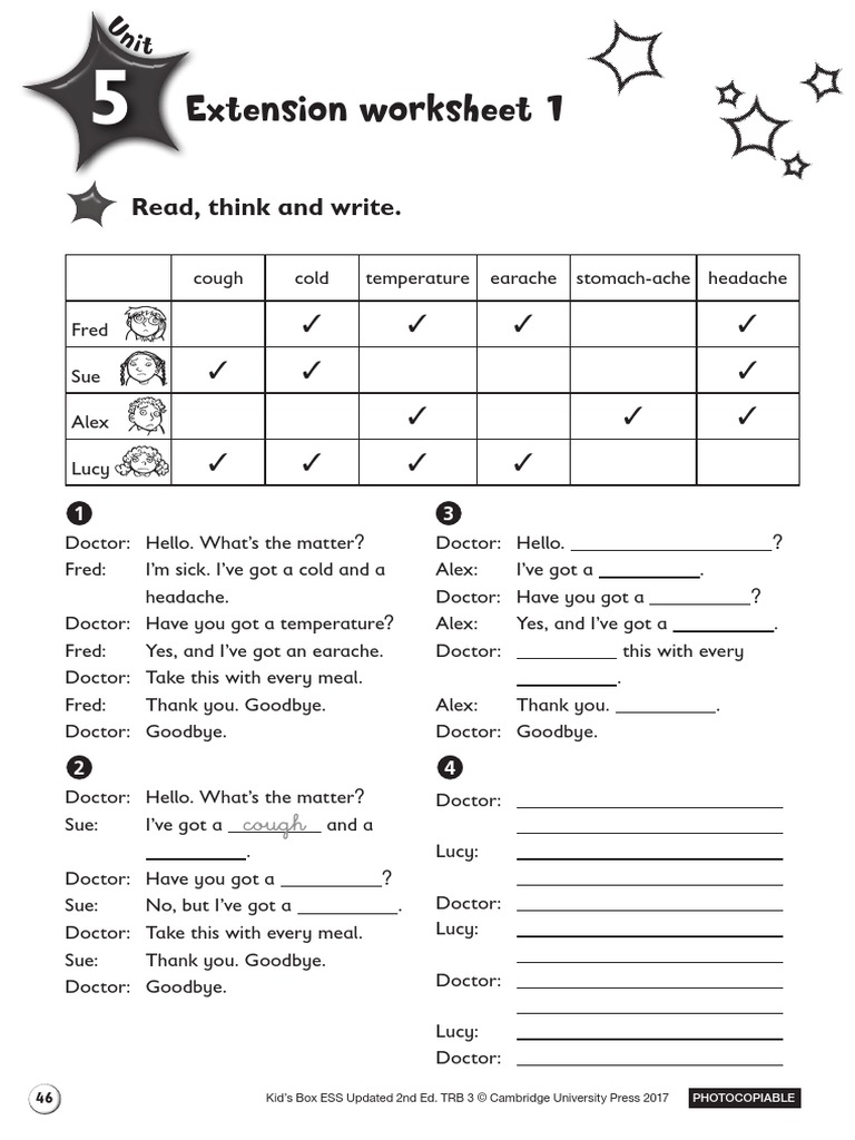 Extension Worksheet 1: Read, Think and Write | PDF