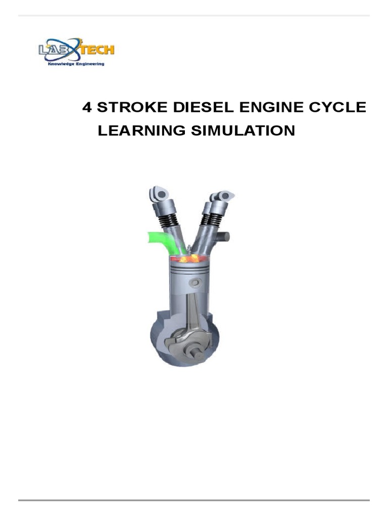 Four-Stroke Diesel Engine Cycle Explained | PDF | Internal Combustion ...