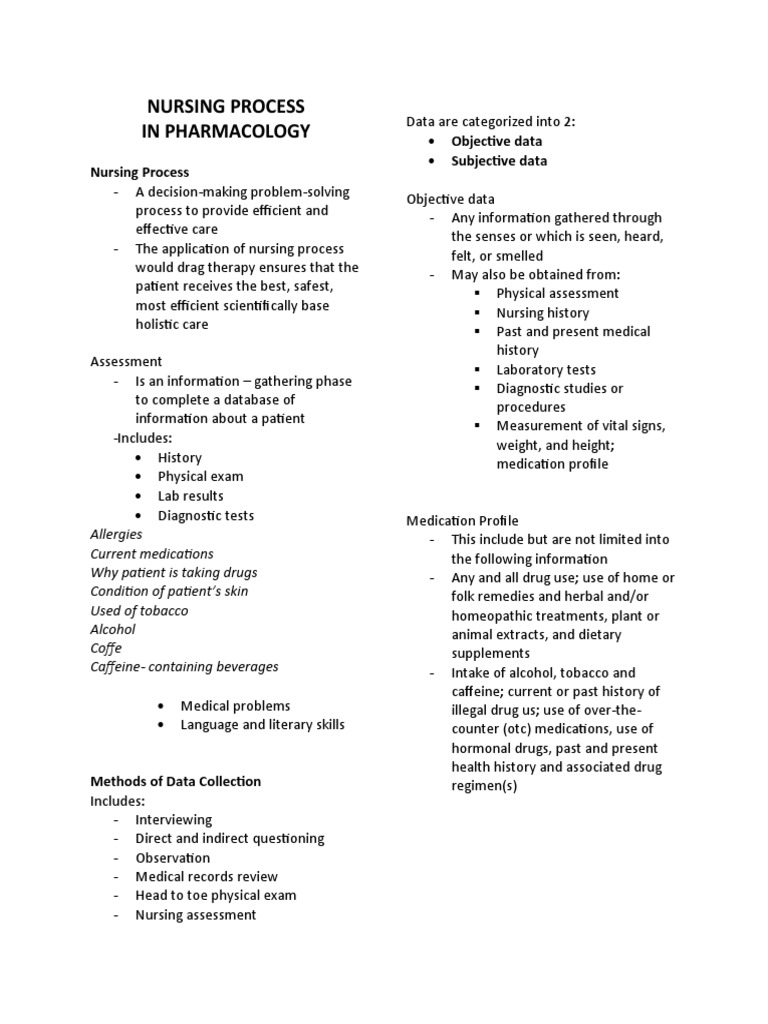 Ncm-106-Nursing-Process - Part3w1 | PDF | Dose (Biochemistry) | Chemistry