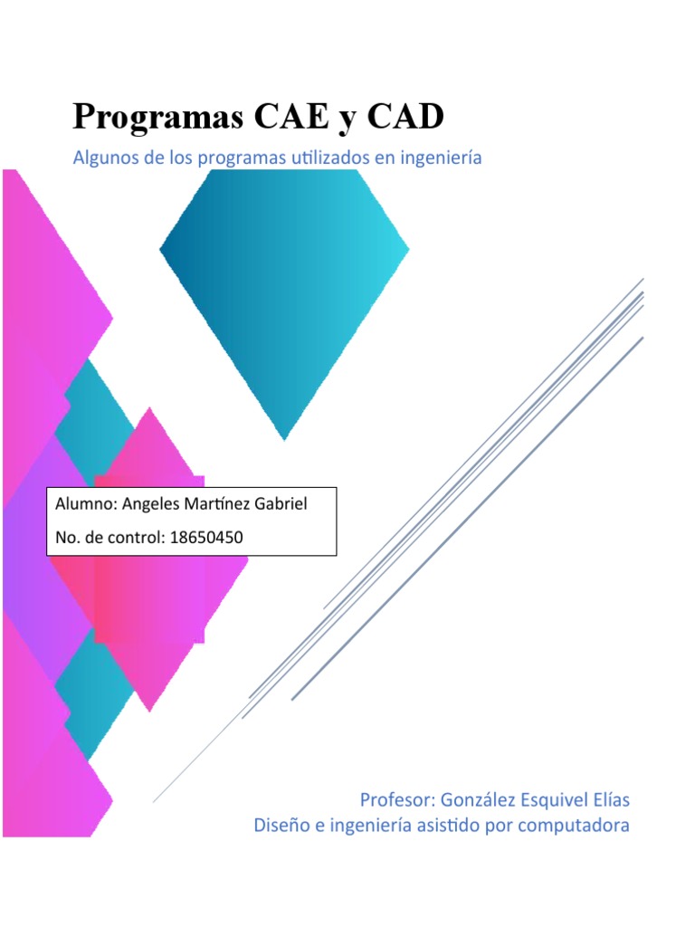 Programas CAD y CAE | PDF | Método de elementos finitos | Software