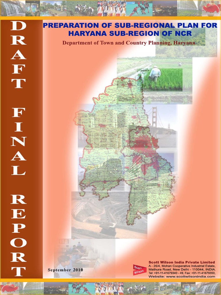 Draft Final Report-Haryana Sub-Regional Plan 2021 | PDF | Hazards ...