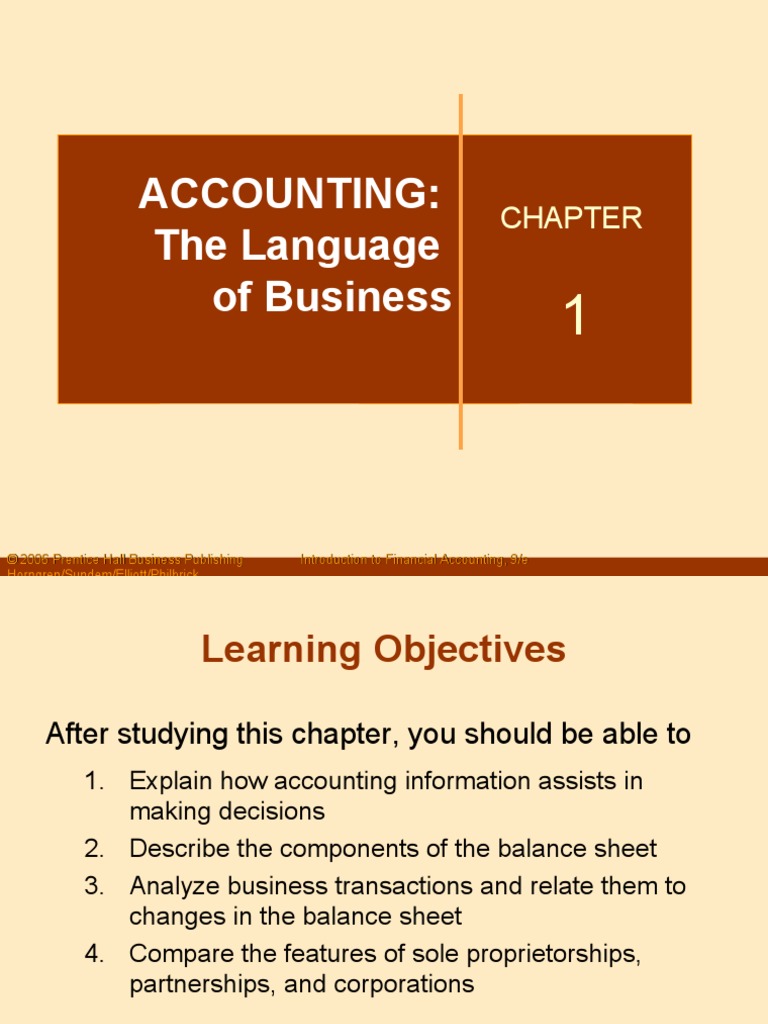 Accounting: The Language of Business | PDF | Balance Sheet | Financial ...