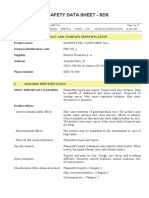 Material Safety Data Sheet: Unitor Usc | PDF | Firefighting | Personal ...
