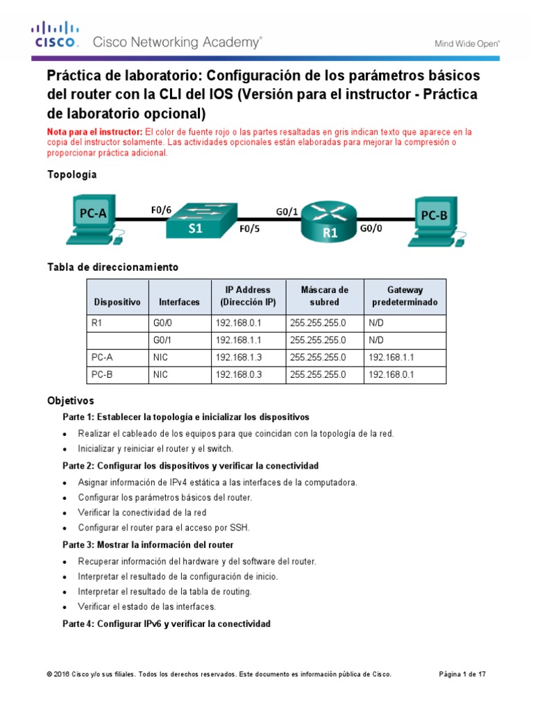 1.1.4.6 Lab - Configuring Basic Router Settings With IOS CLI - ILM ...