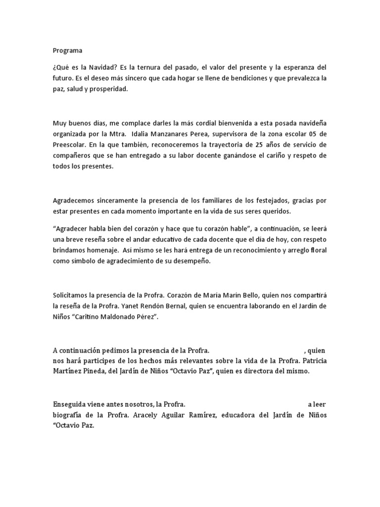 Programa Posada | PDF