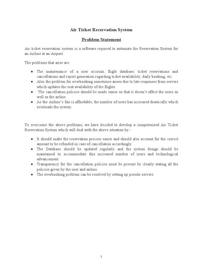 Air Ticket Reservation System SRS | PDF | Use Case | Login