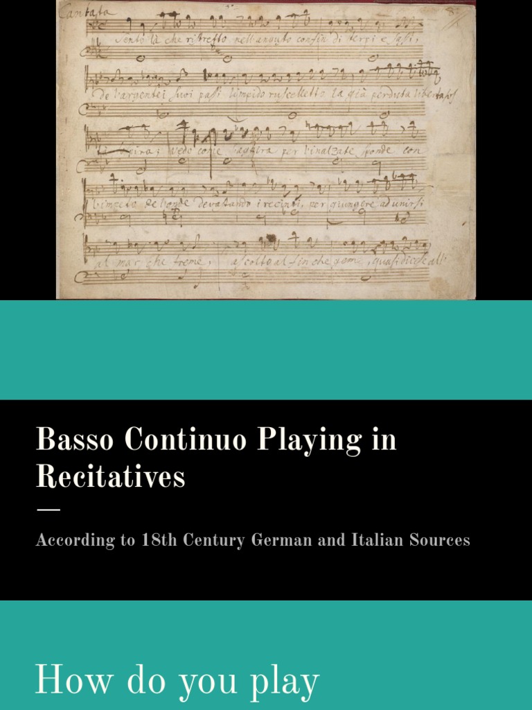 18th-Century Recitative Continuo | PDF | Harmony | Musical Techniques