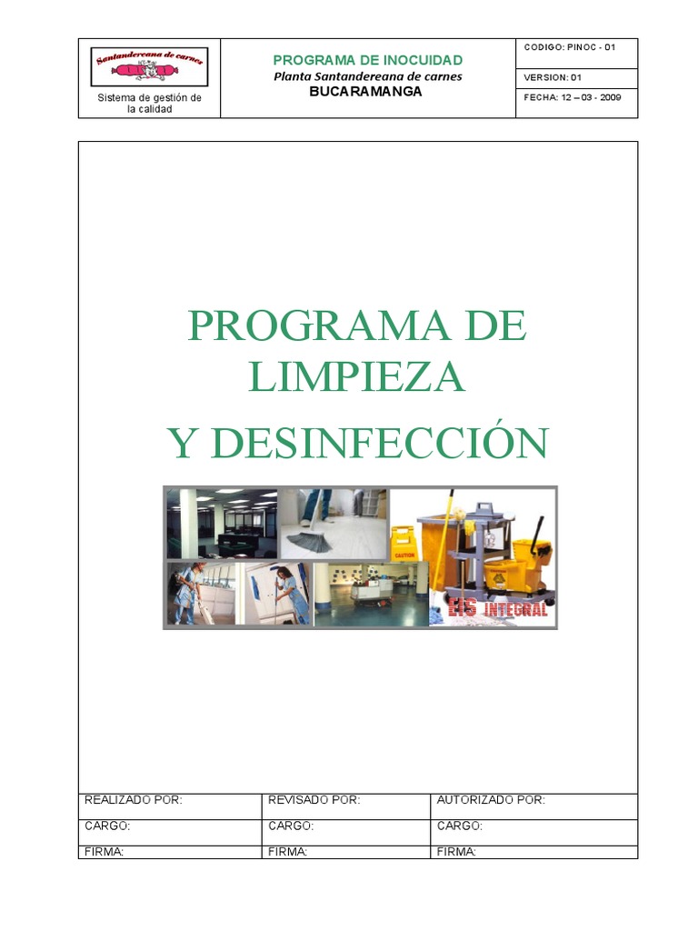 PDF Programa de Limpieza Super Mejorado DL - PDF | PDF | Lavado de ...