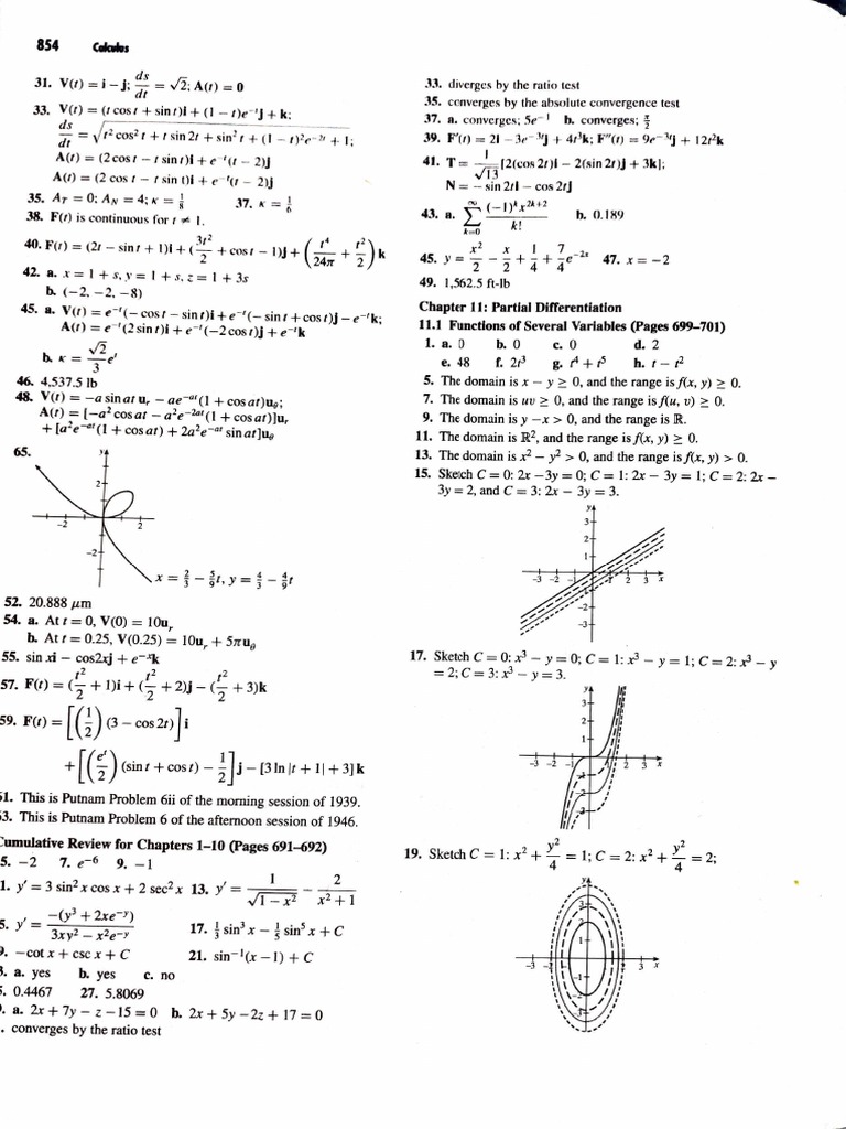 Multivariable Calculus Answes | PDF | Maxima And Minima | Ellipse