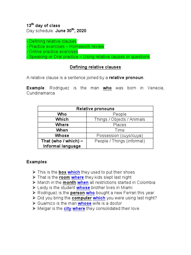 Understanding Relative Clauses | PDF | Grammar | Cognitive Science