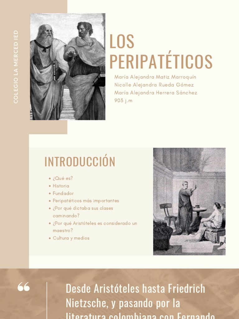 Los Peripateticos PDF | PDF | Aristóteles | Science