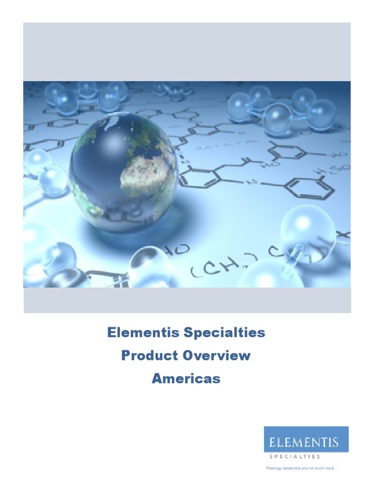 Elementis Specialties Product Overview Americas | PDF | Acrylic Paint ...