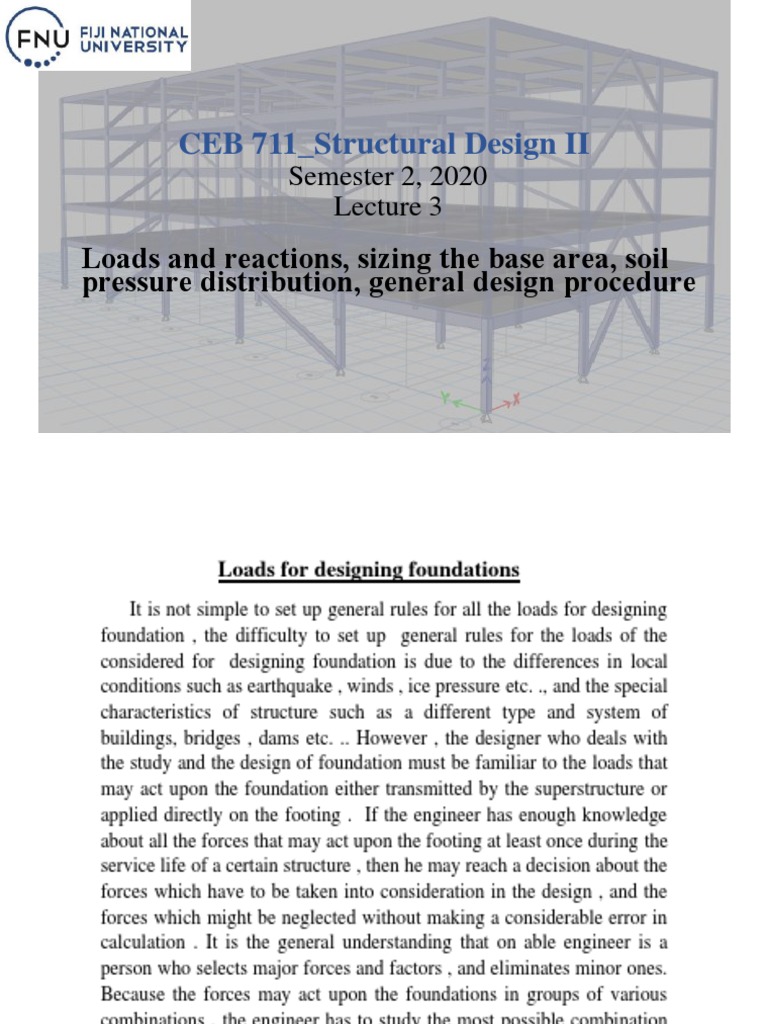 CEB 711 - Structural Design II: Semester 2, 2020 3 | PDF | Beam ...