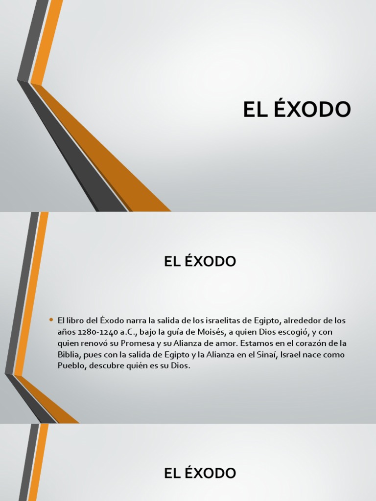 El Exodo | PDF | Libro del éxodo | Moisés