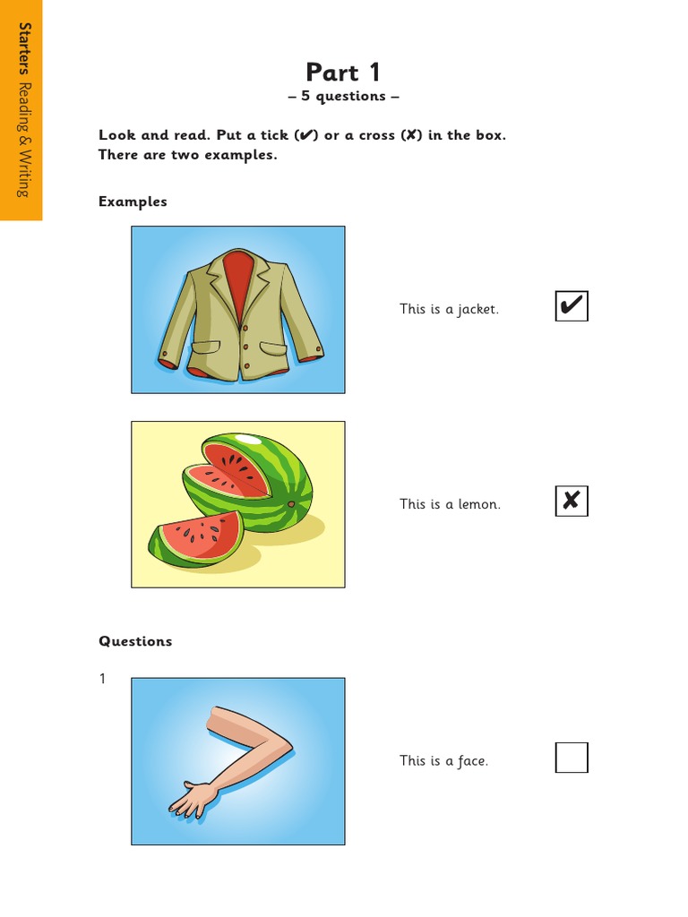 Yle Starters Sample Papers Vol 1 PDF | PDF