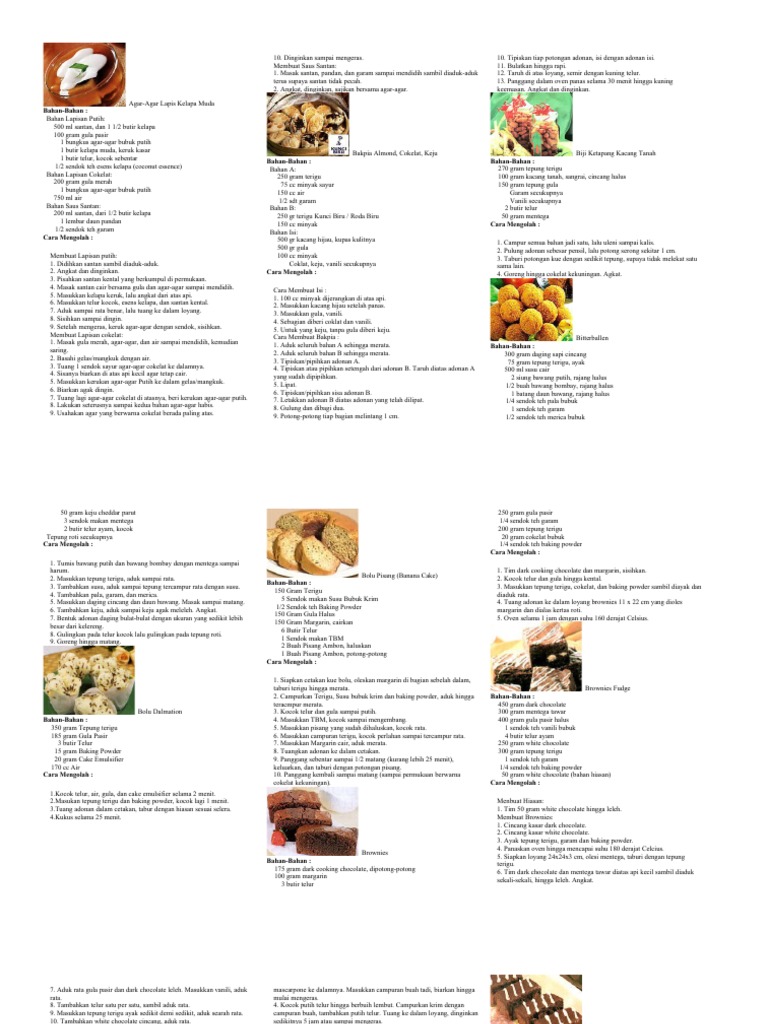 Resep Kue | PDF