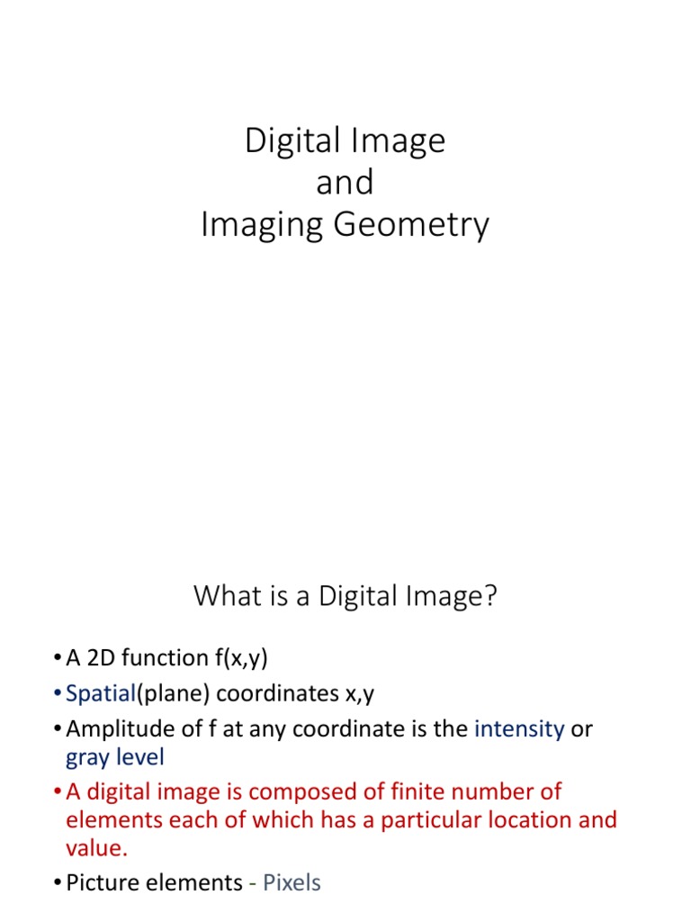 Imaging Geometry | PDF | Cartesian Coordinate System | 2 D Computer ...