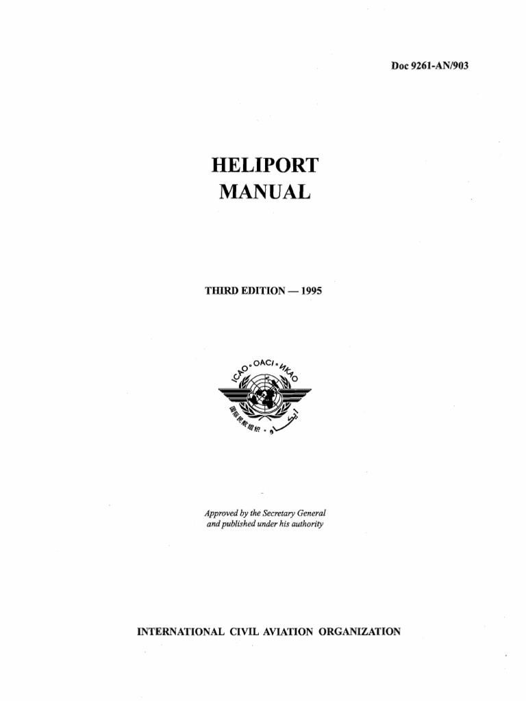 Reg - Icao - Doc 9261-An 903 - Heliport Manual - 19950101 PDF | PDF ...