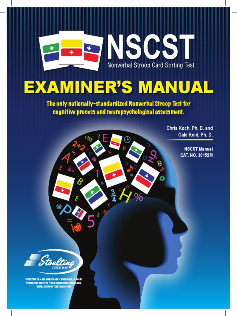 Fragmento Nonverbal-Stroop-Card-Sorting-Test-NSCST-Manual-Sample | PDF ...