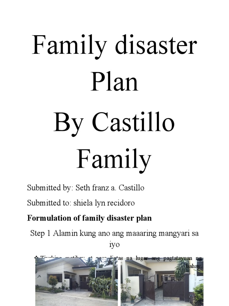 Family Disaster Plan | PDF