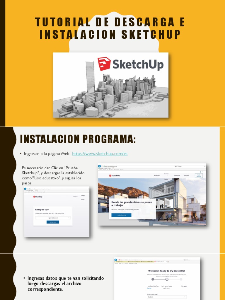 Tutorial Instalacion Del Programa Sketchup | PDF