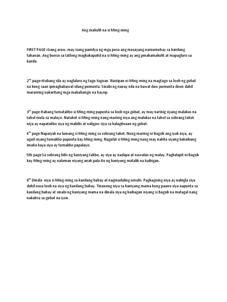 Story Filipino | PDF