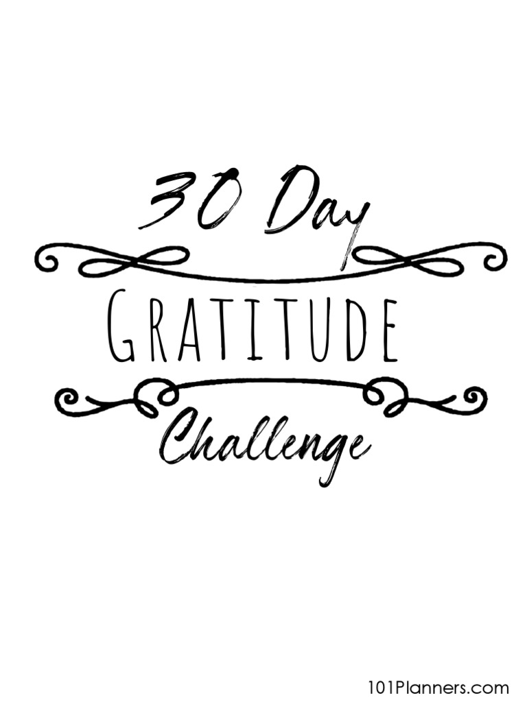 30-Day Gratitude Journal Challenge | PDF | Gratitude