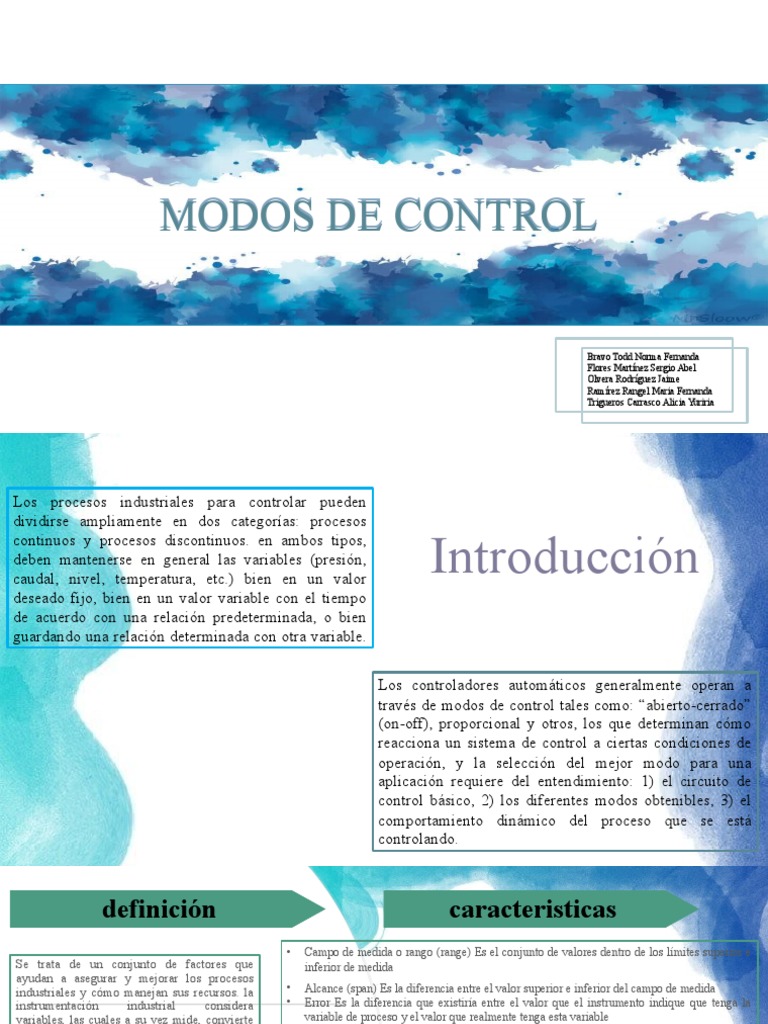 Modos de Control | PDF | Medición | Electrónica
