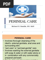 Perineal Care Procedure Checklist | PDF | Labia | Sexual Anatomy