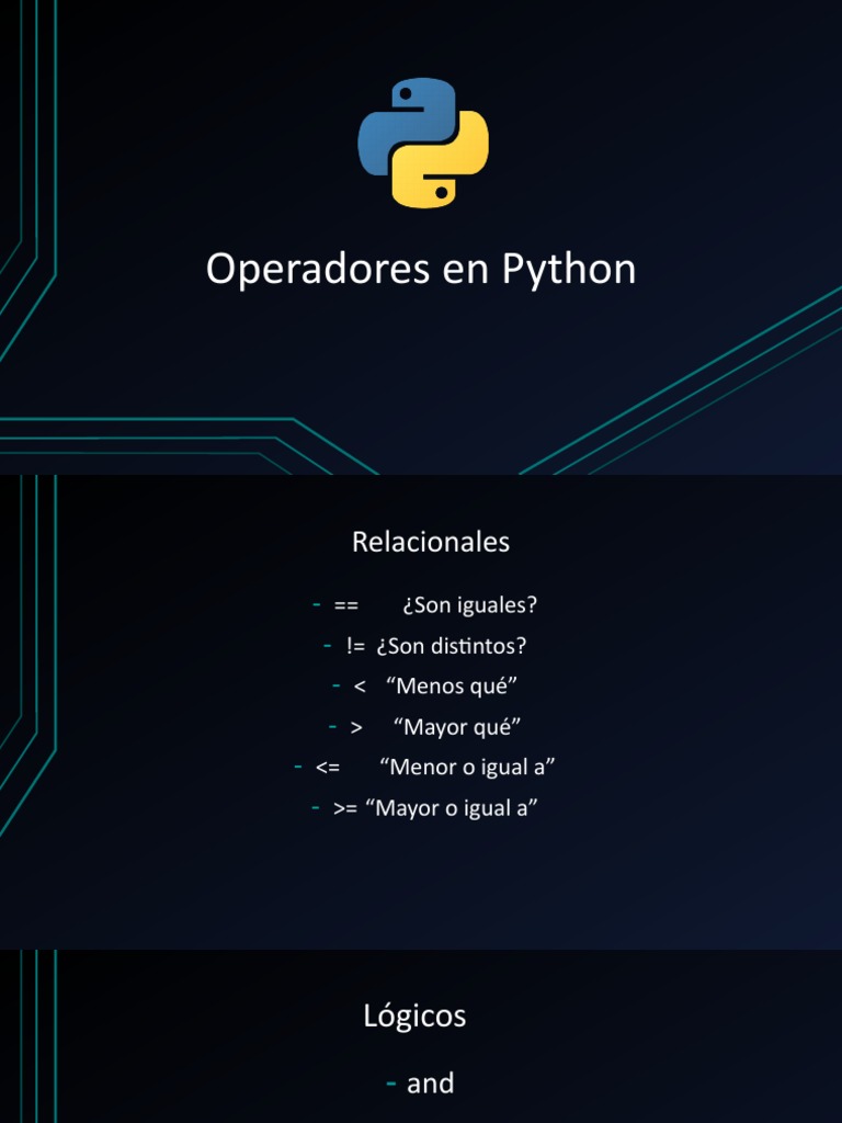 011 Operadores-en-Python | PDF