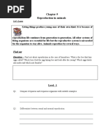 Class 8 Animal Reproduction Worksheet | PDF | Sexual Reproduction ...