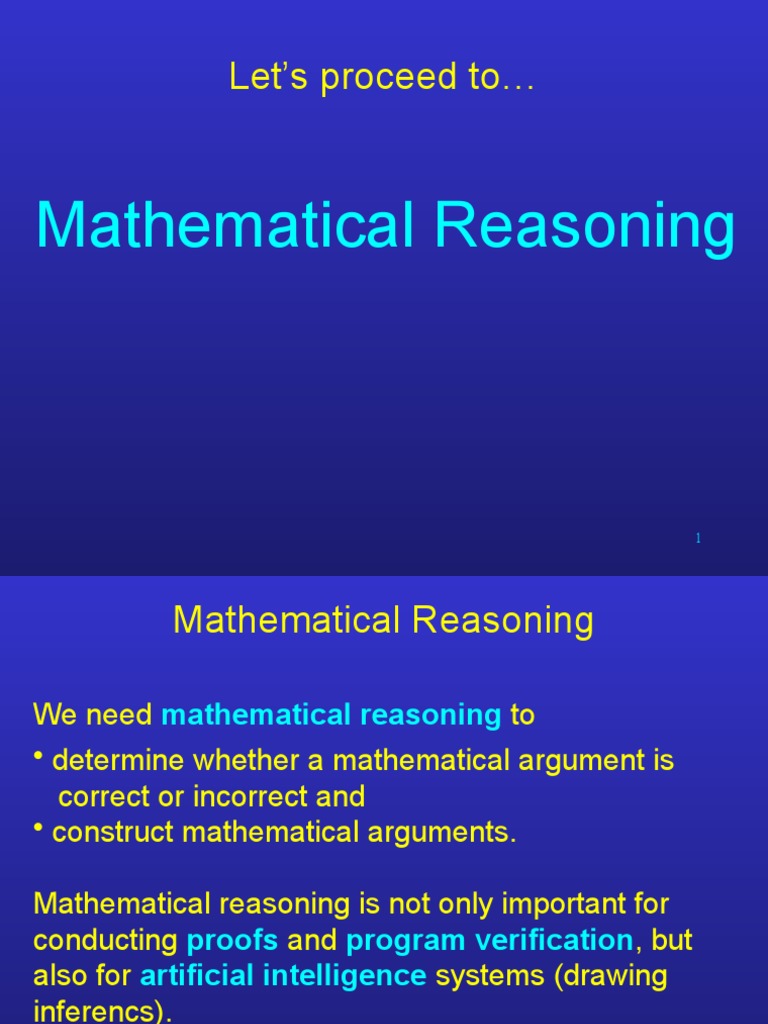 Mathematical Reasoning | PDF | Mathematical Proof | Theorem