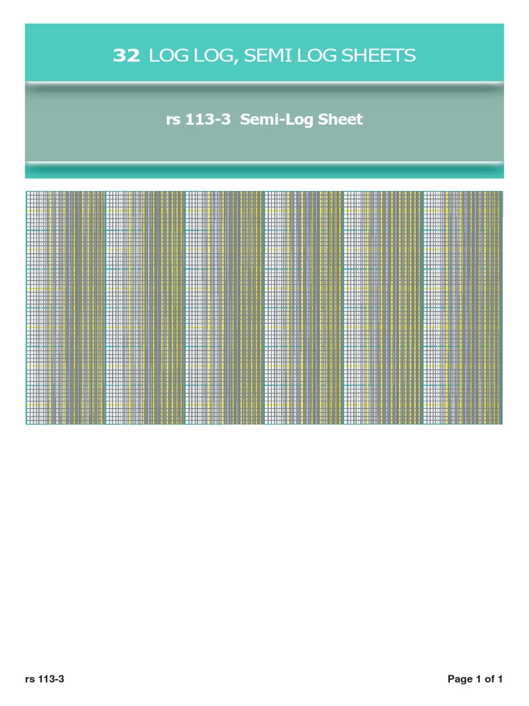Semi Log Sheets 3 | PDF